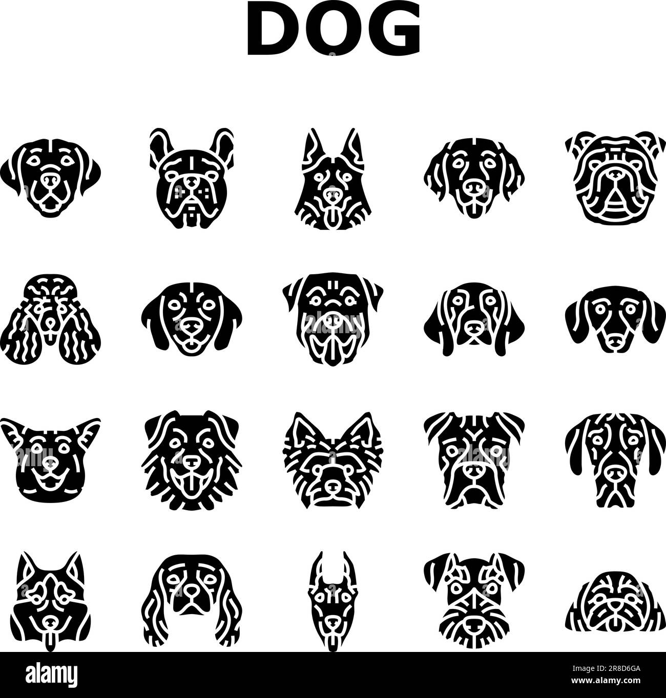 Picture cute pug dog Black and White Stock Photos & Images - Alamy