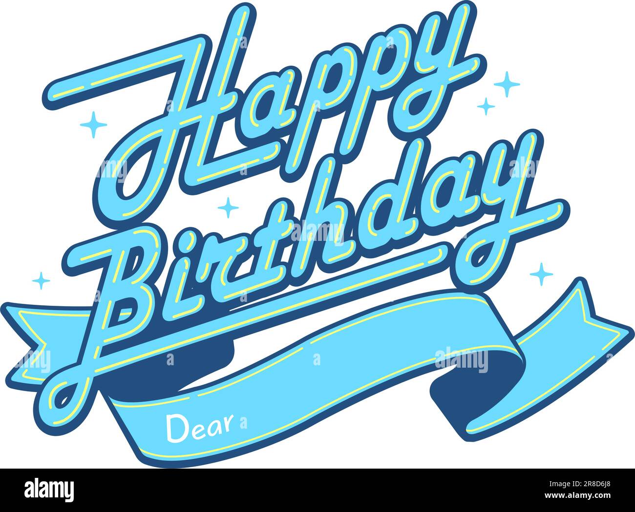Happy birthday logo Stock Vector Images - Alamy