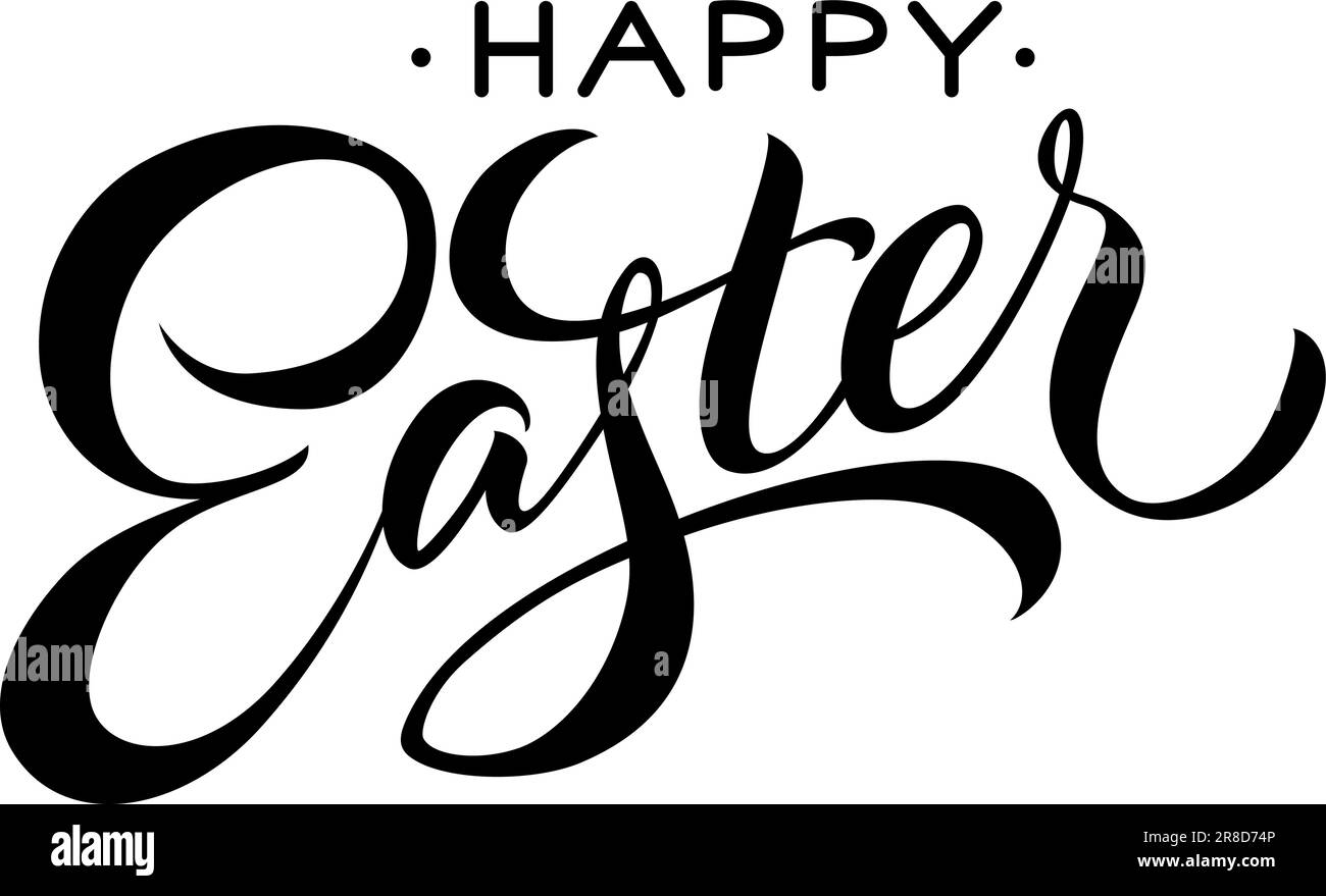 Happy Easter lettering Stock Vector Image & Art - Alamy
