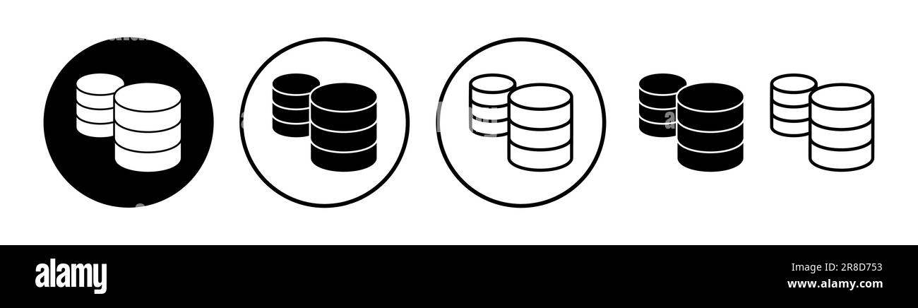 Database Icon Vector Server Icon Storage Stock Vector Image And Art Alamy