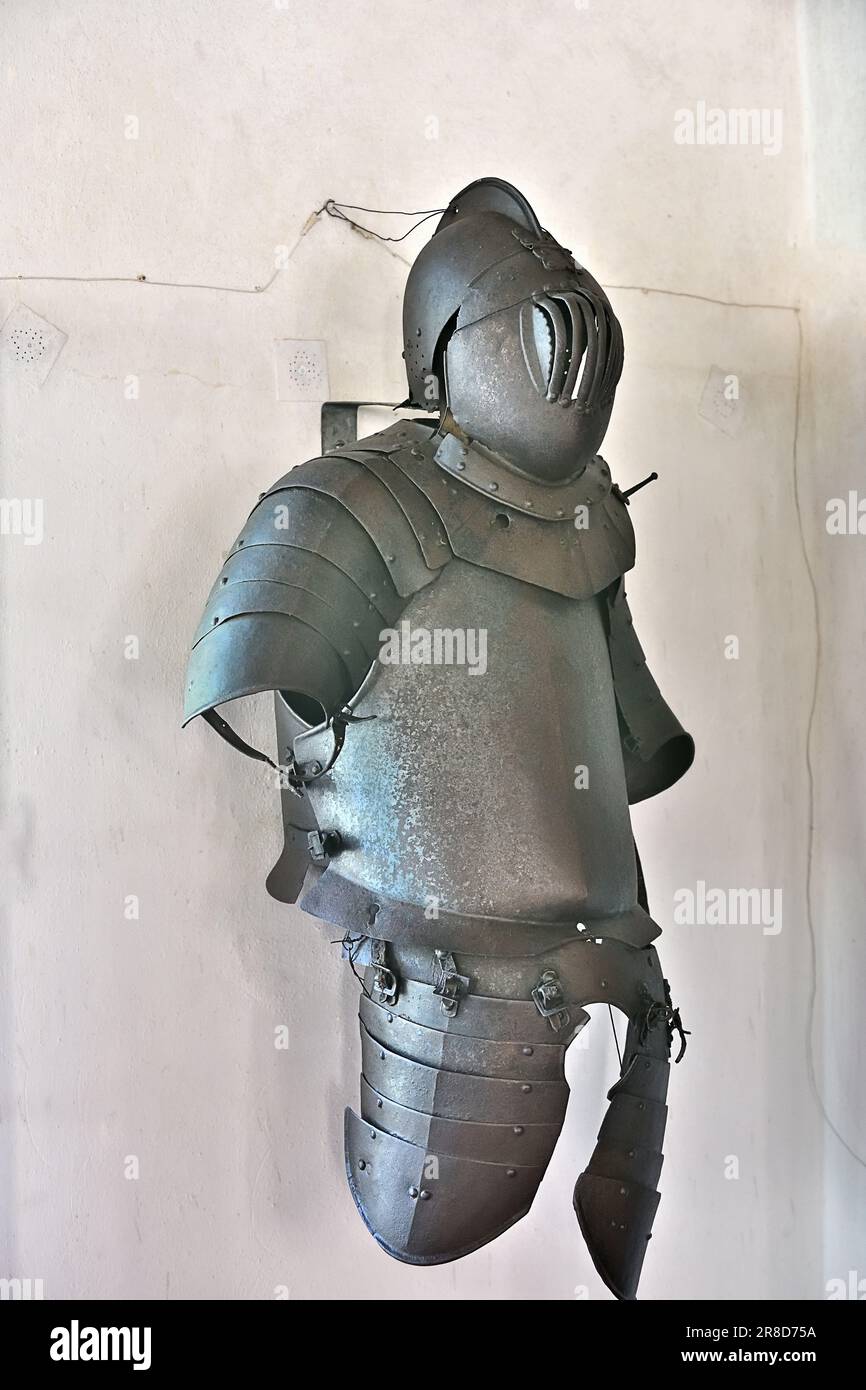 Medieval wall decor on a plain background Stock Photo - Alamy