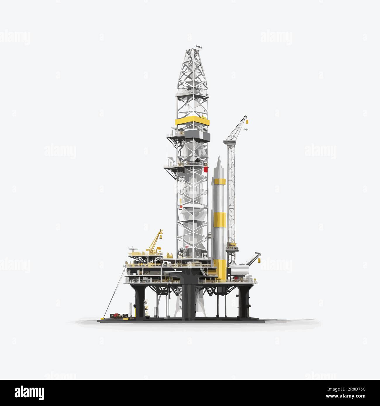 Oil well vector vectors hi-res stock photography and images - Alamy