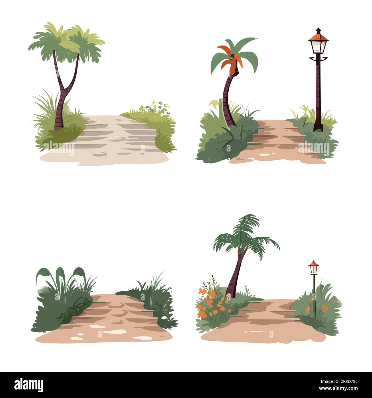 Pathway view Stock Vector Images - Alamy
