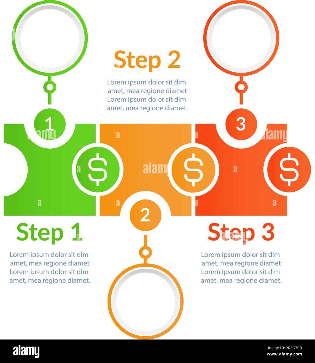 Making financial decisions infographic chart design template Stock ...