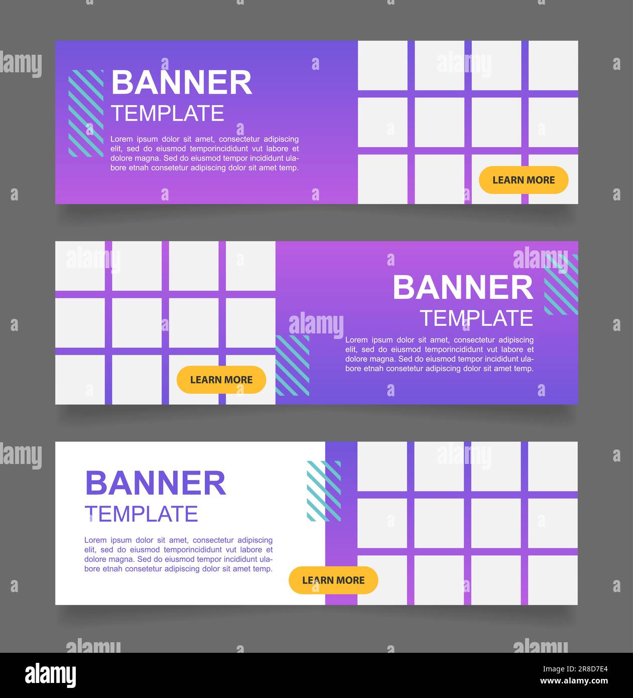 Procedures in dermatological clinic web banner design template Stock ...