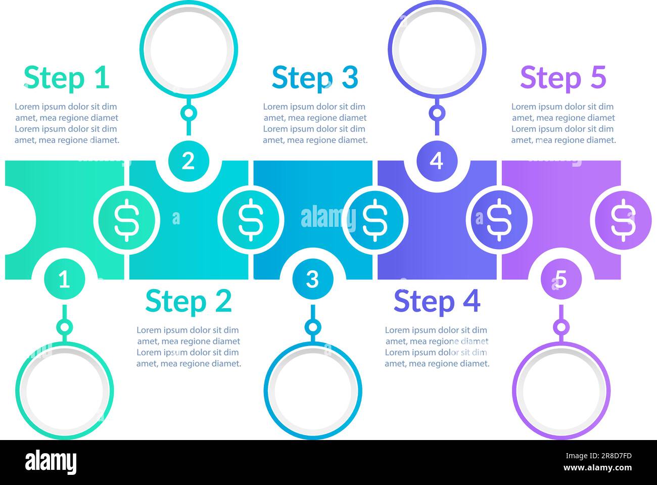 Mobile app for finance infographic chart design template Stock Vector ...