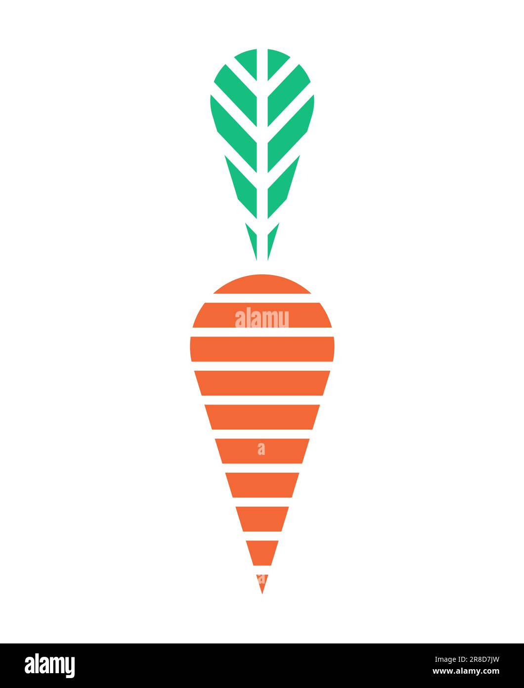 Carrot geometric symbol. Vegetable sign. Vector illustration Stock ...