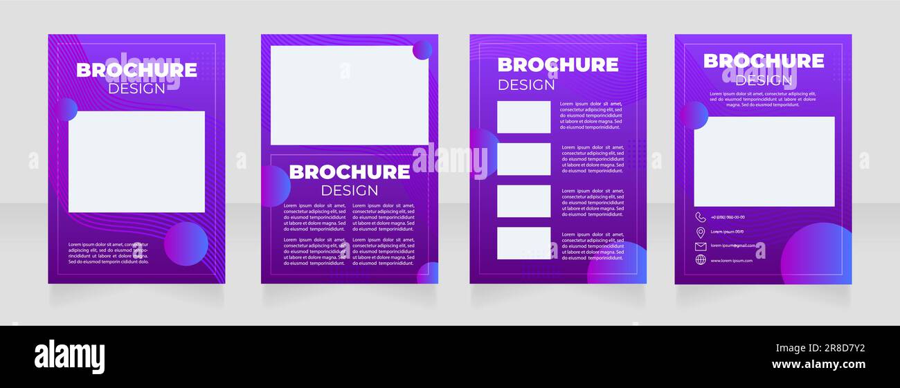 Digital art lecture blank brochure layout design Stock Vector Image ...