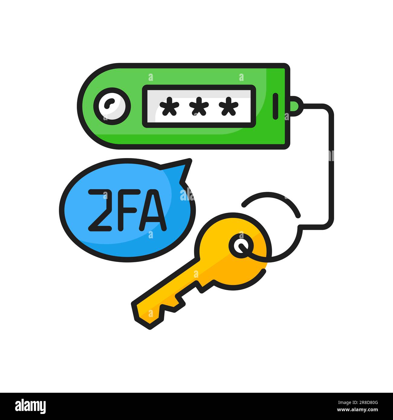 2fa Two Steps Authentication Security Password With Key And Code