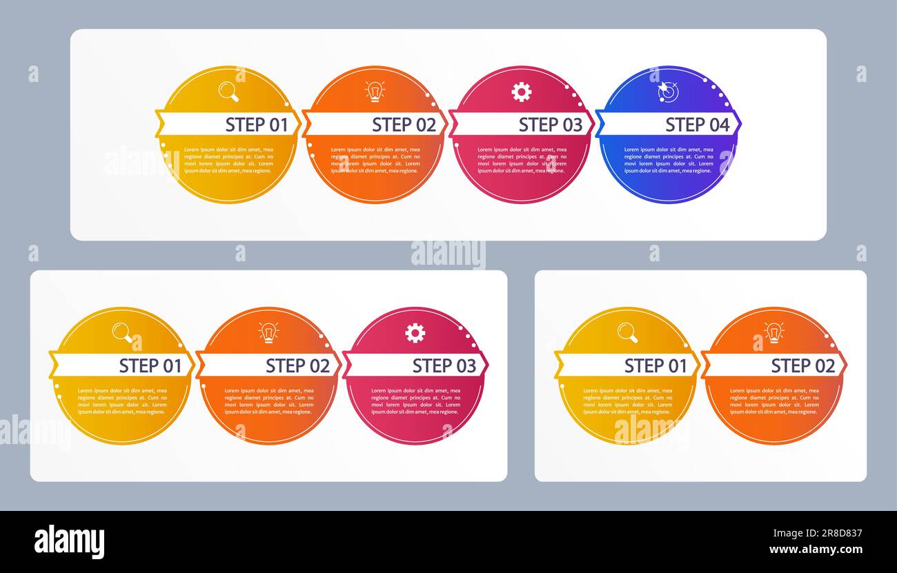 Project analysis infographic chart design template set Stock Vector ...