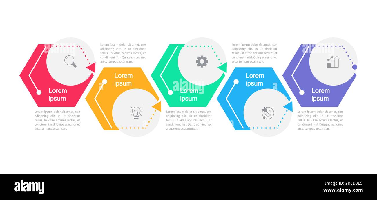 Marketing agency proposal infographic chart design template Stock ...
