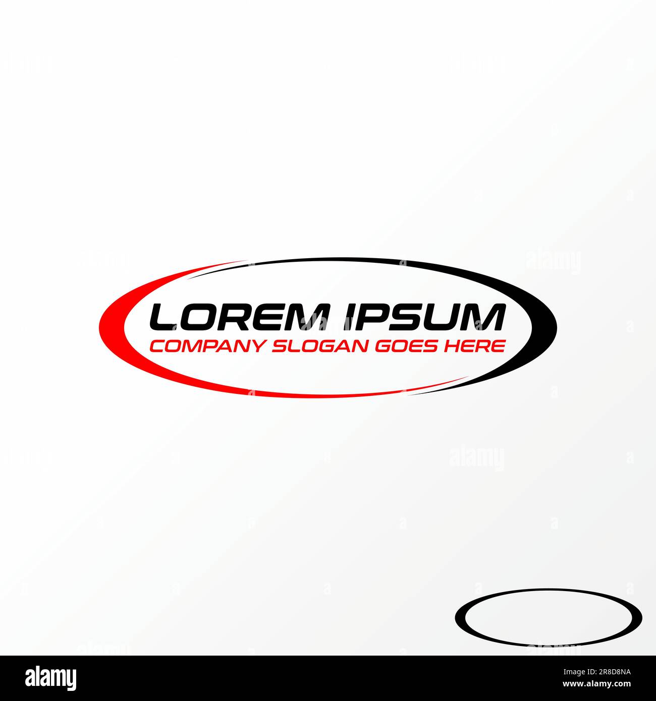 Logo design graphic concept creative abstract premium free vector stock simple cutting ellipse ...