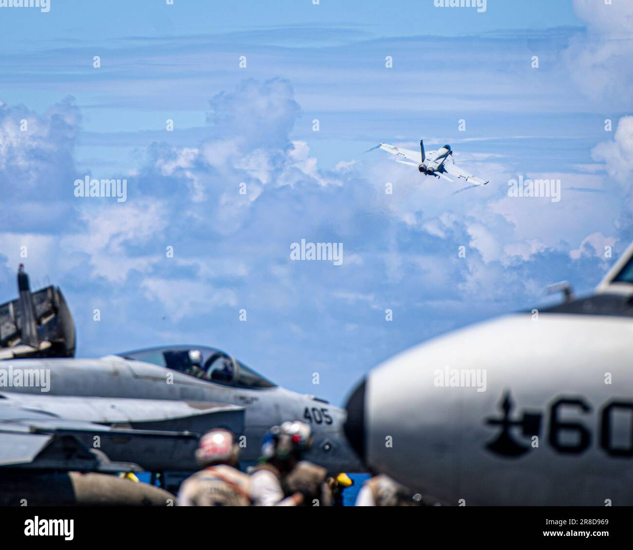 230618-N-XK462-1057 PACIFIC OCEAN (June 18, 2023) An F/A-18E Super Hornet from the “Kestrels” of ...