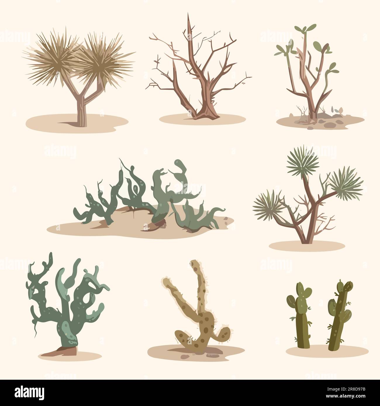 Spring desert Stock Vector Images - Alamy