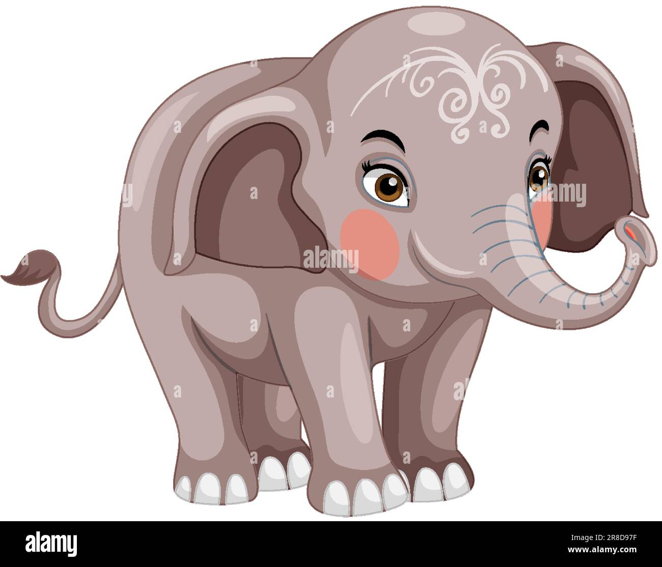 Cartoon Elephant Face
