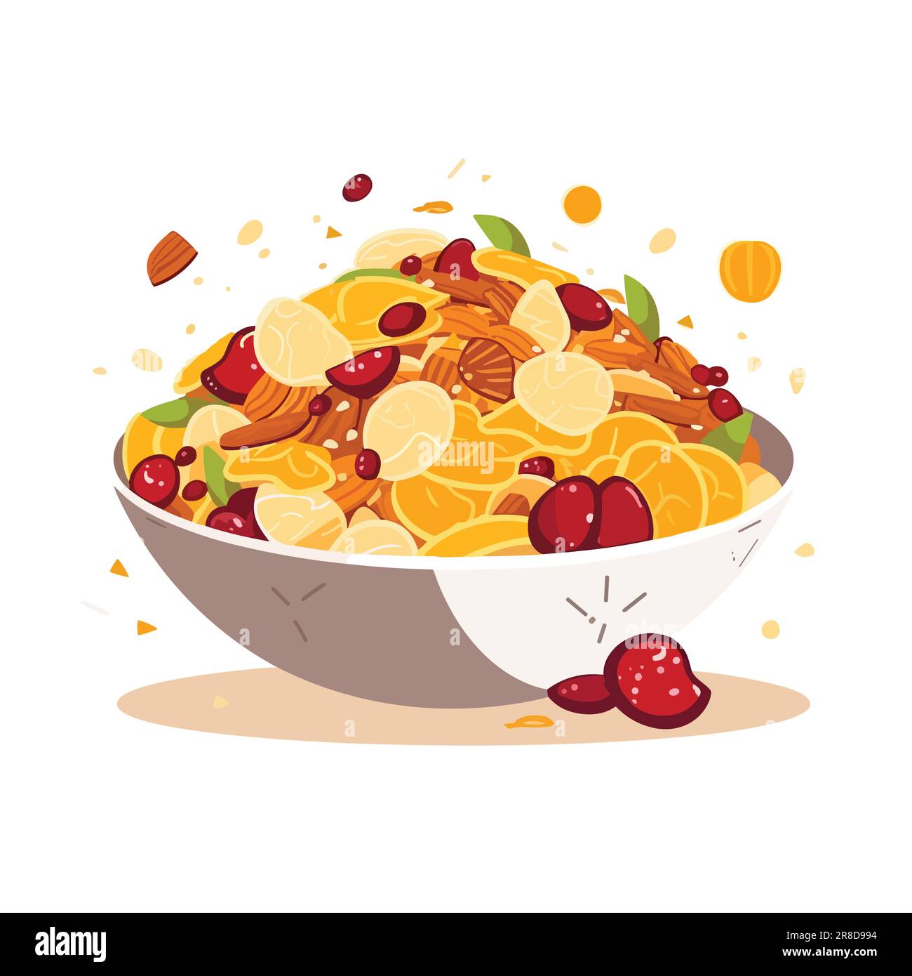 Pile cornflakes Stock Vector Images - Alamy
