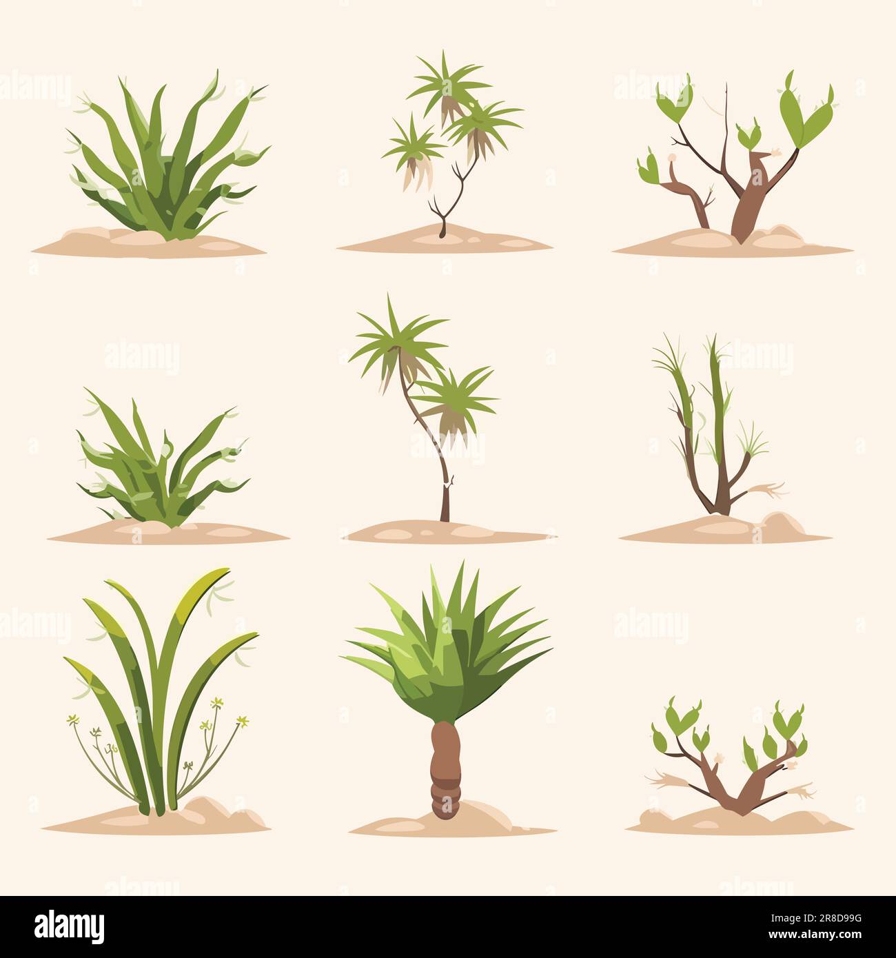 Spring desert Stock Vector Images - Alamy