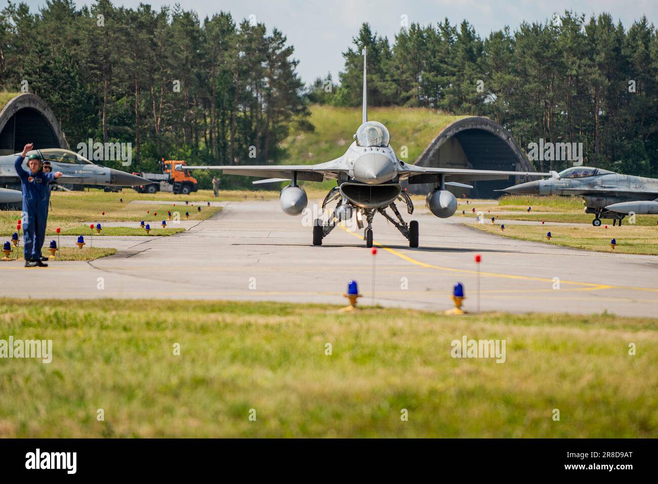 A Hellenic air force pilot assigned to the 347th Fighter Squadron ...