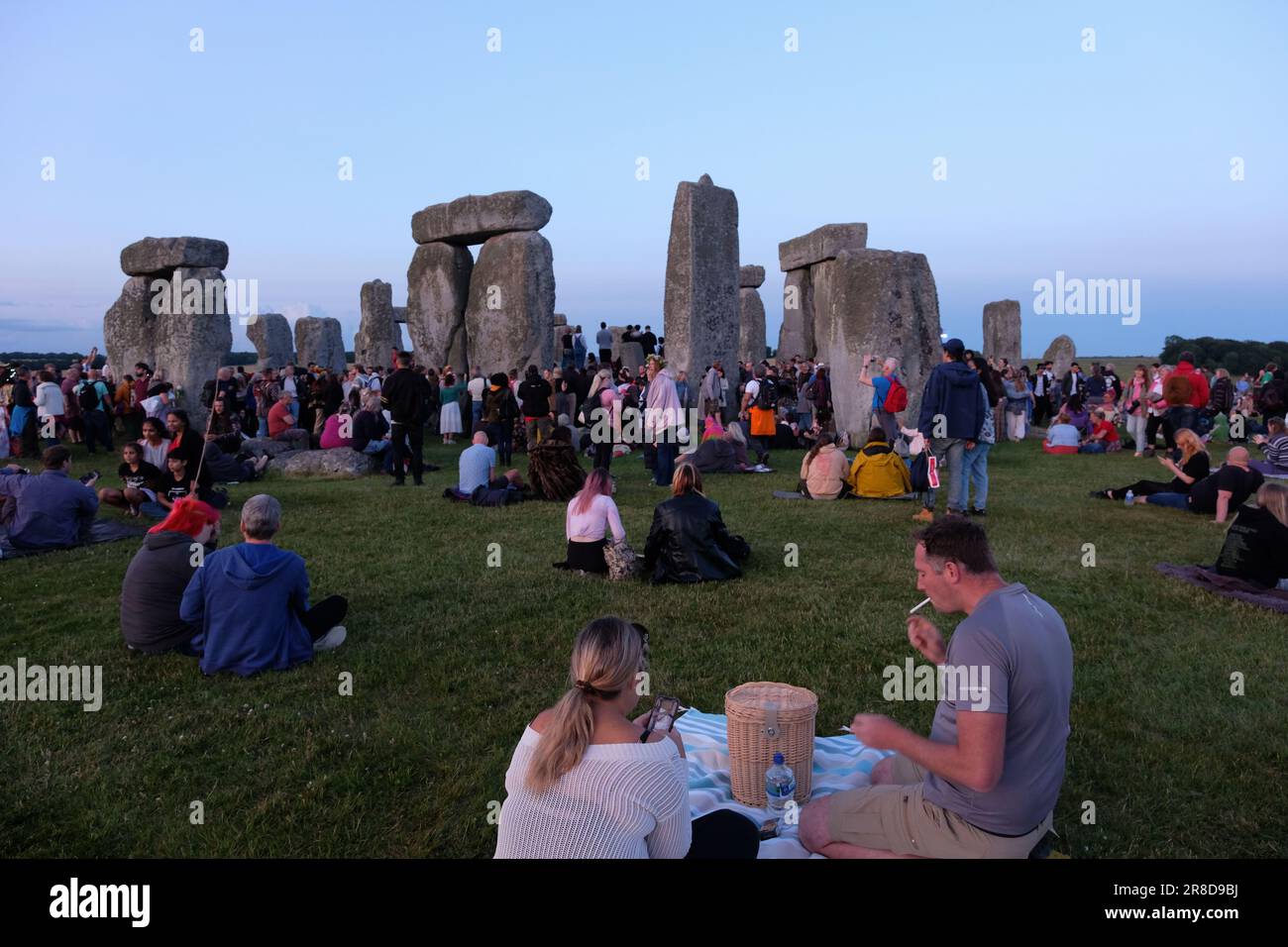 Salisbury, Britain. 20th June, 2023. People gather to celebrate the ...