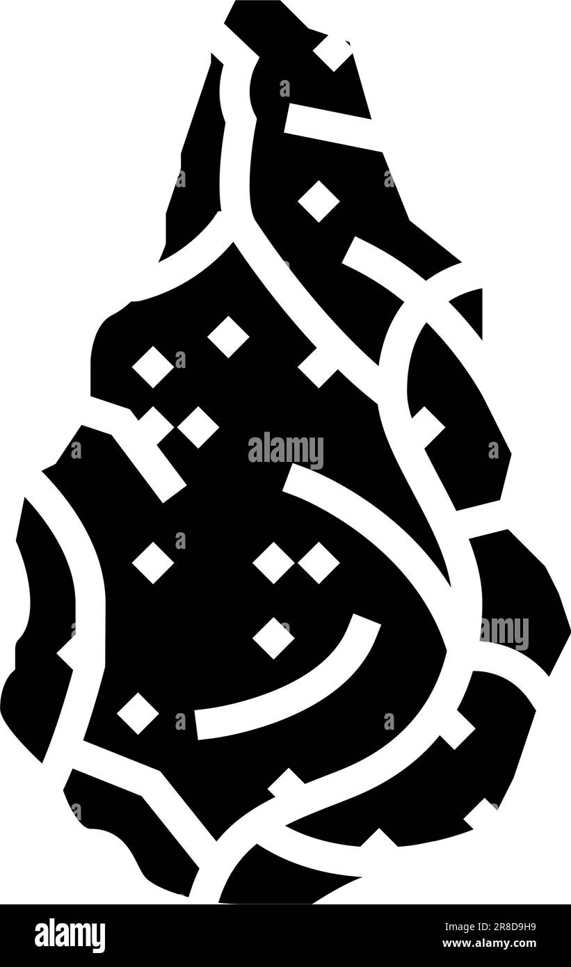 homo habilis tool human evolution glyph icon vector. homo habilis tool ...