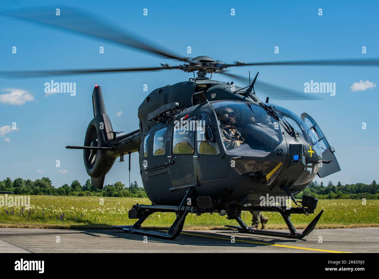 U.S. Air Force Senior Airman Kristof Krahn, left, a maintainer assigned ...