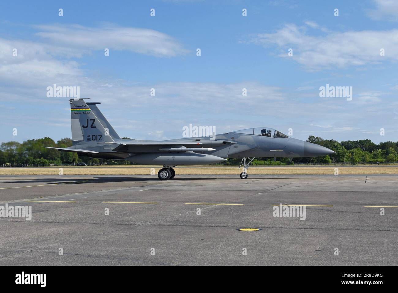 A U.S. Air Force F-15C Eagle aircraft assigned to the 159th Fighter Wing, Louisiana National ...