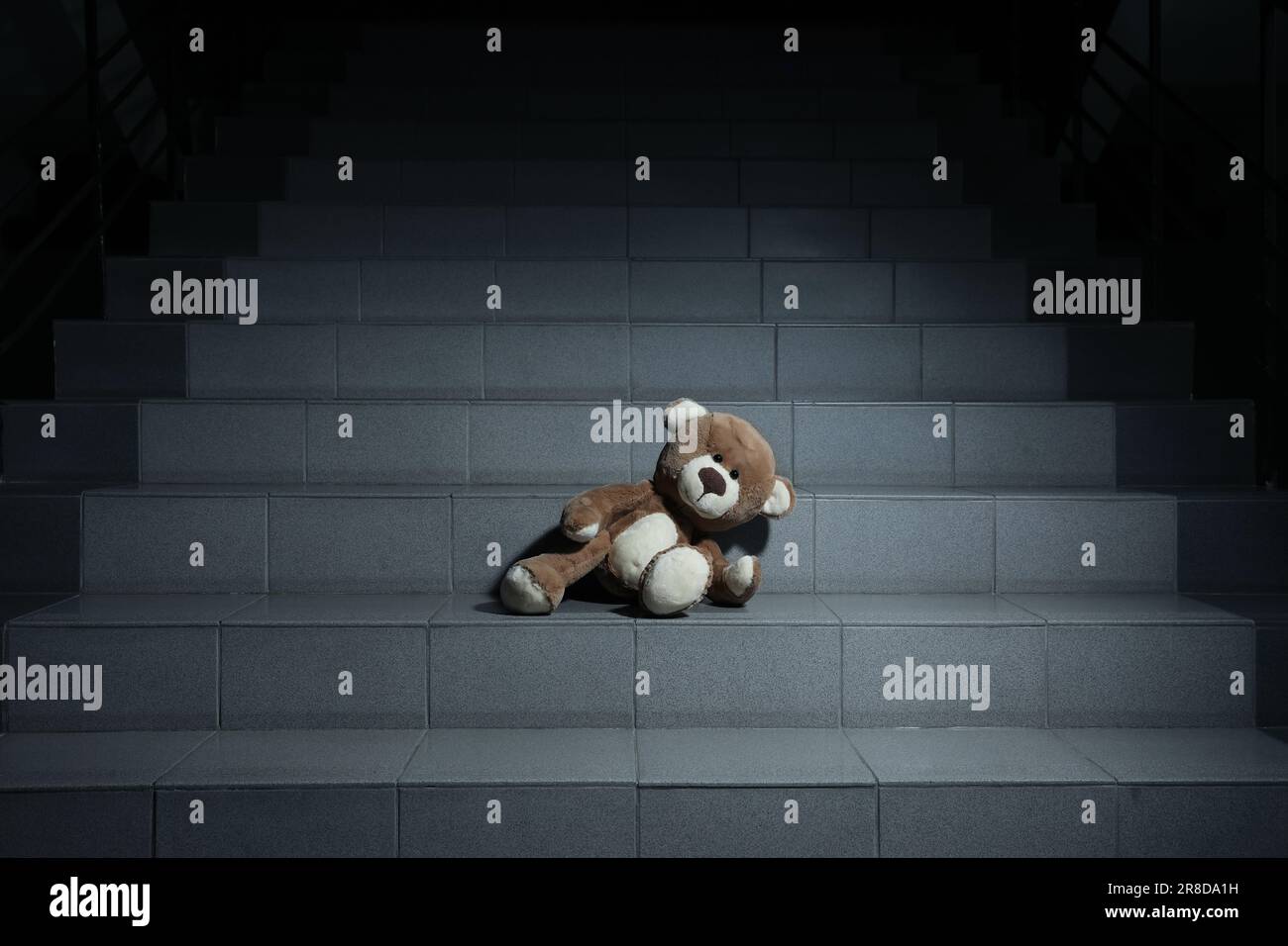Teddy bear on stairs hi-res stock photography and images - Alamy