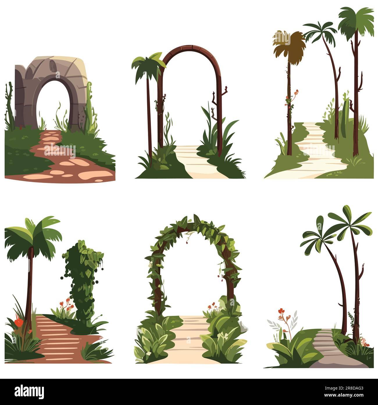 Outdoor pathway Cut Out Stock Images & Pictures - Alamy