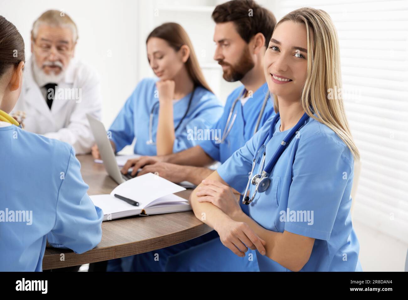 Group work class uniform hi-res stock photography and images - Alamy