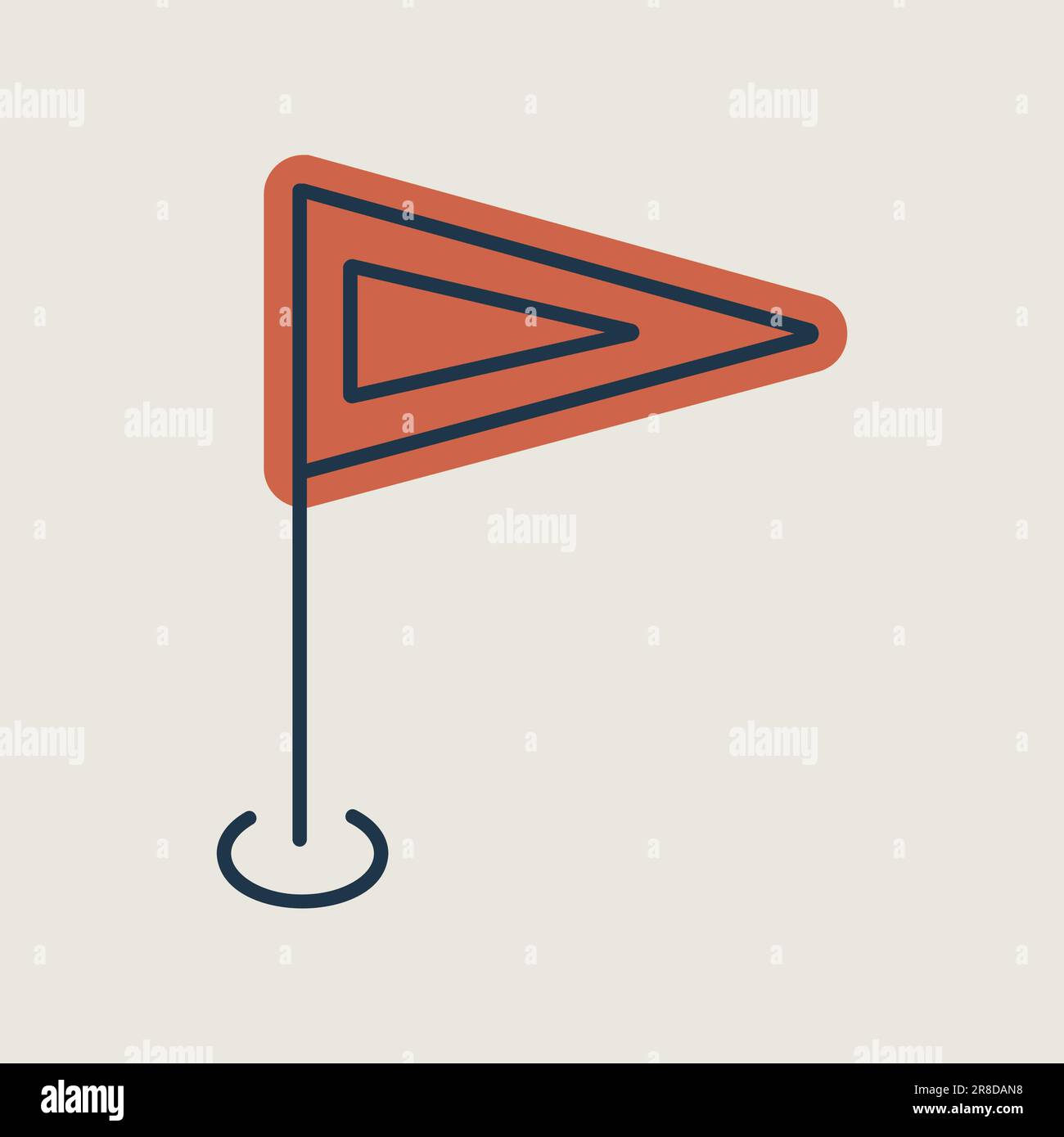 Flag GPS pin vector isolated icon. Navigation sign. Graph symbol for ...