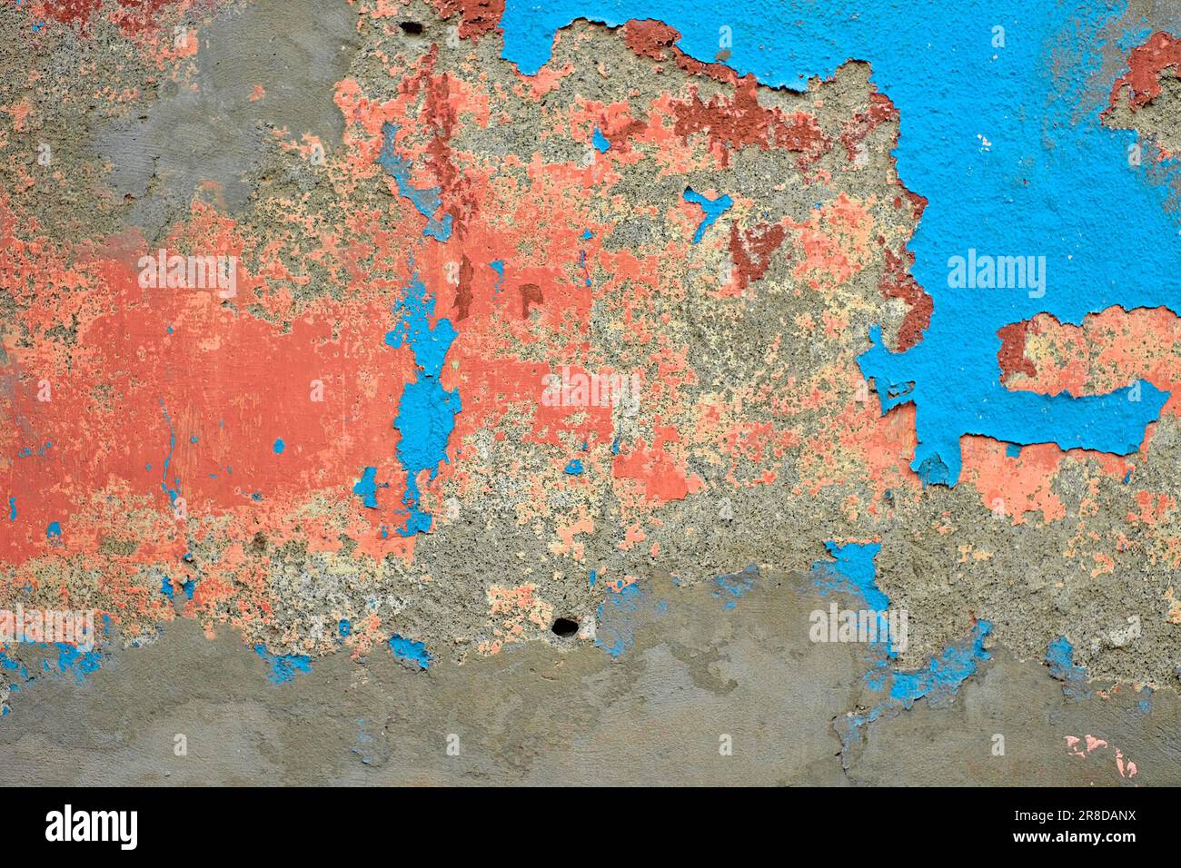 wall in Brasil Brasilian favela in many flaking paint colors and ...