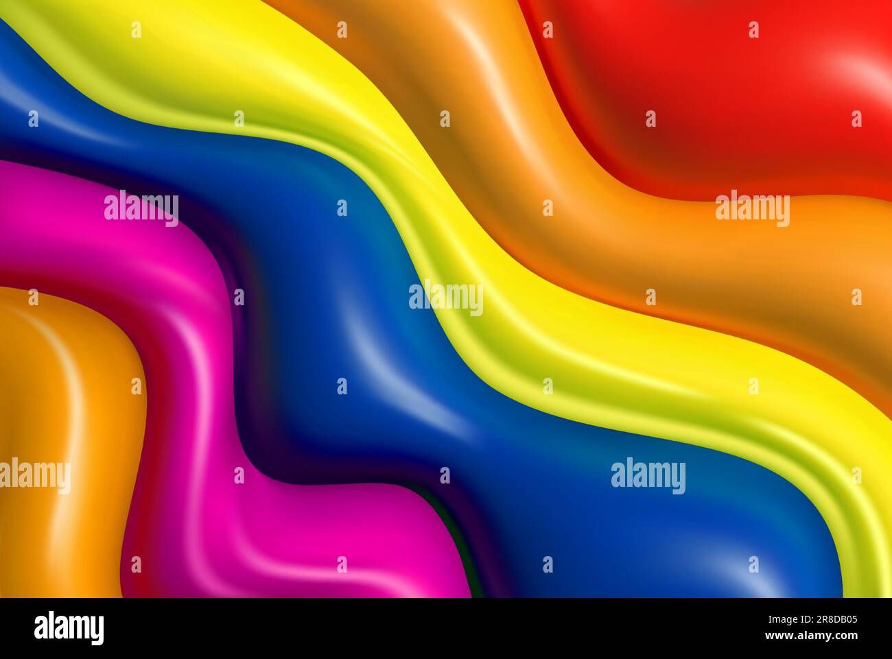 Colored hypnotic wavy lines hi-res stock photography and images - Alamy
