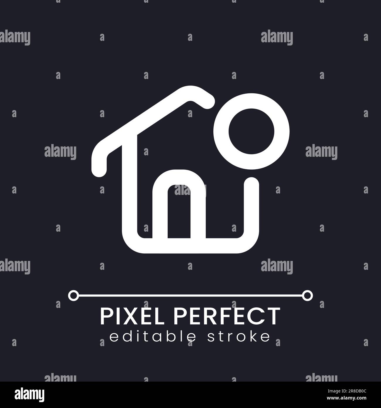Notification from homepage pixel perfect white linear ui icon for dark ... Notification from homepage pixel perfect white linear ui icon for dark ...