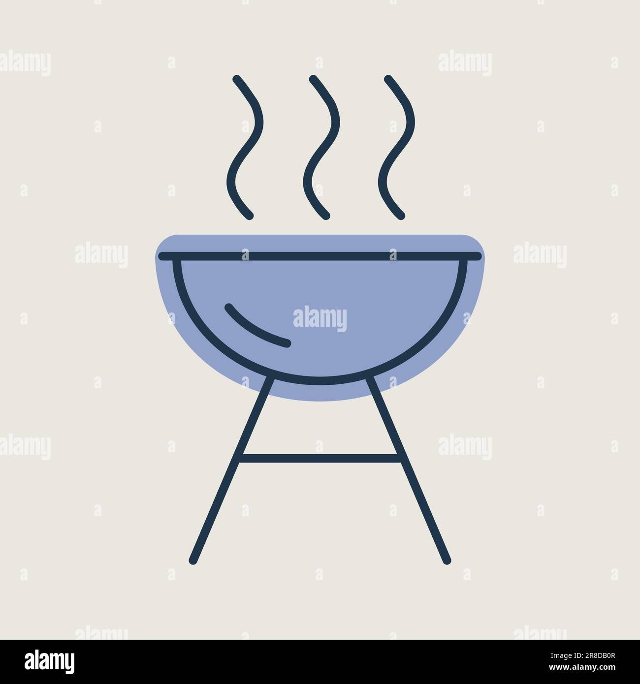 Grill BBQ cookout vector isolated icon. Graph symbol for cooking web ...