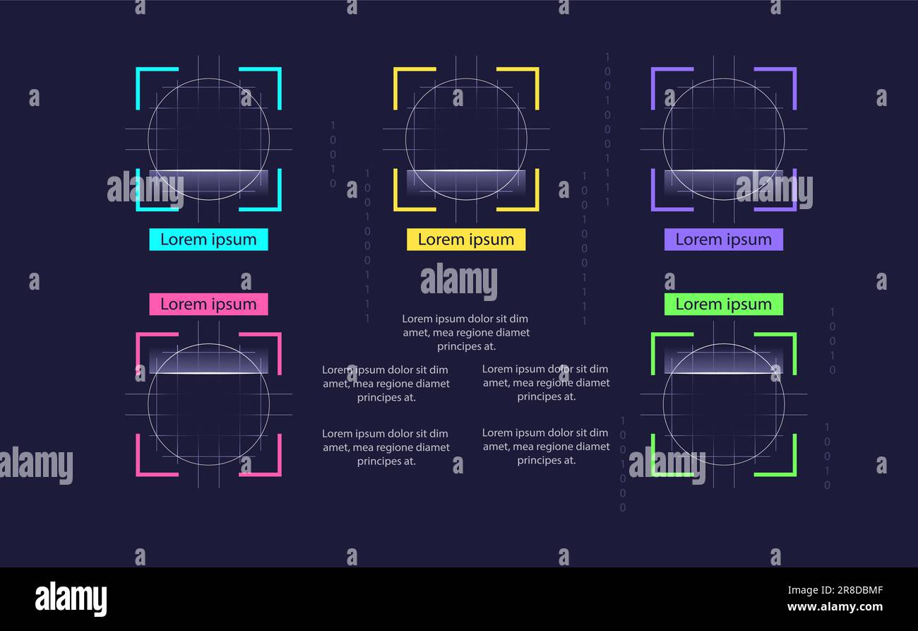 Biometric technology infographic chart design element set Stock Vector ...