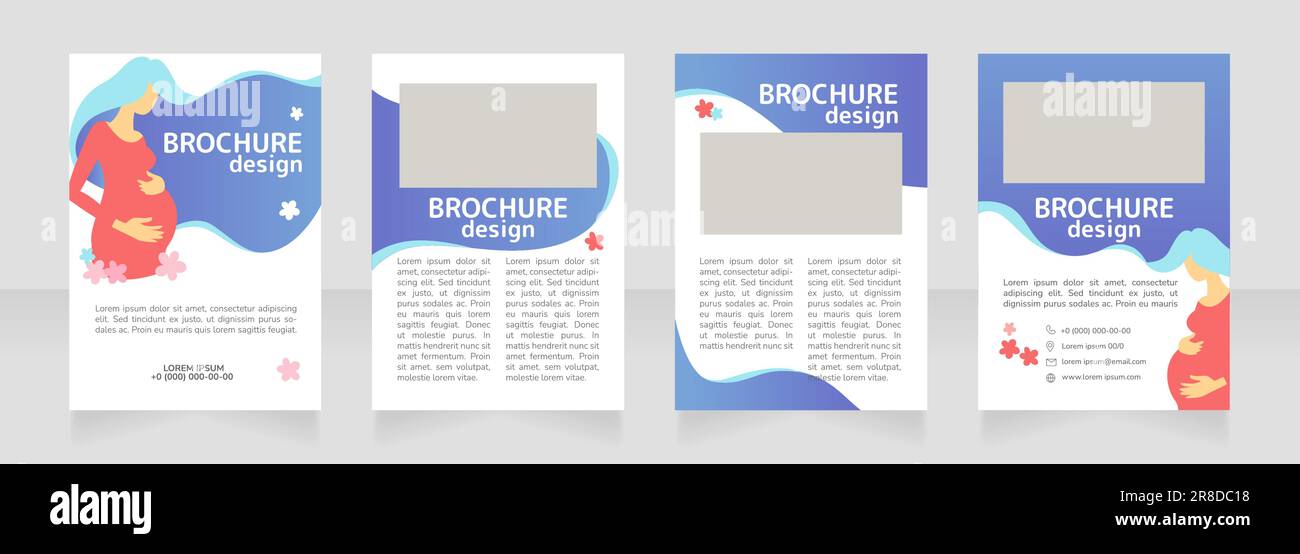 Mother and child health blank brochure design Stock Vector Image & Art ...