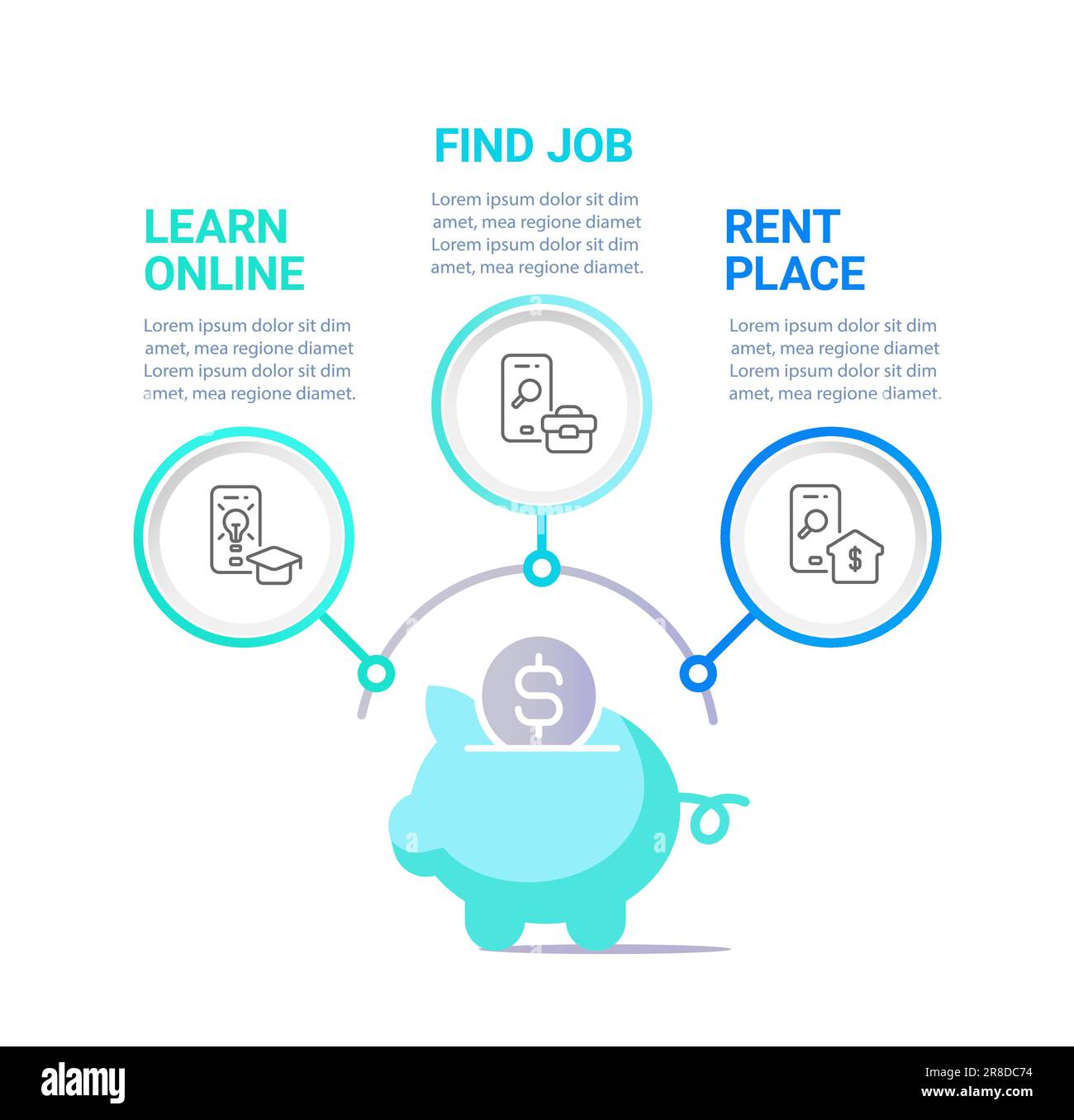 Wealth and investment apps infographic chart design template Stock ...
