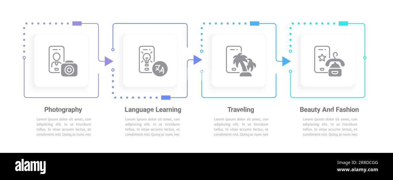 Apps for hobbies infographic chart design template Stock Vector Image ...