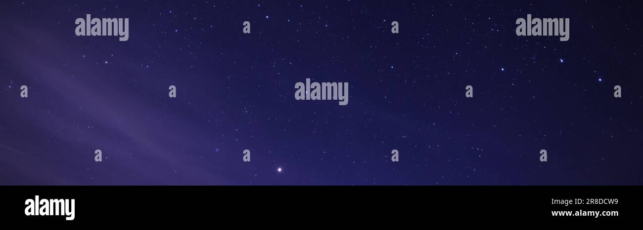 Amazing starry sky at night, banner design Stock Photo - Alamy