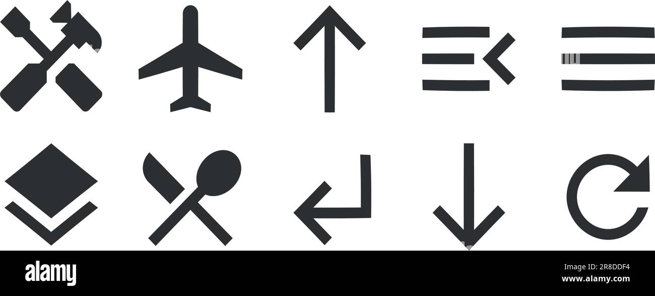 Set Of 10 Icons Maps Vector Illustration Of Thin Line Icons Outline Isolated Signs Linear