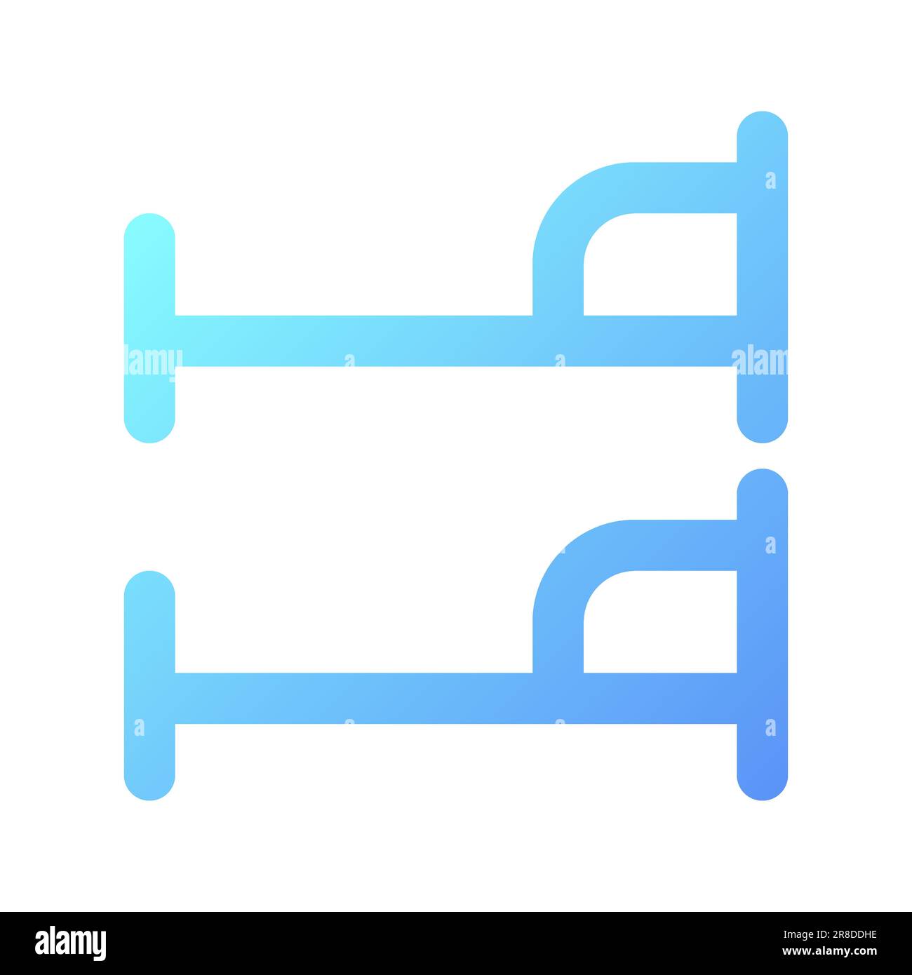 Bunk bed pixel perfect gradient linear ui icon Stock Vector Image & Art - Alamy