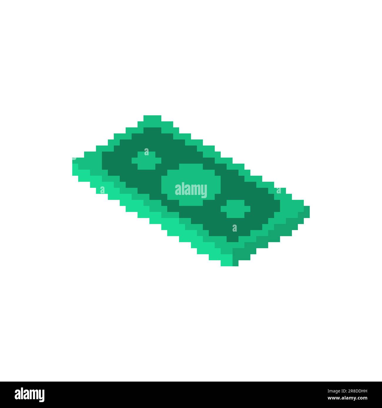Money pixel art. dollars 8 bit. Vector illustration Stock Vector Image ...