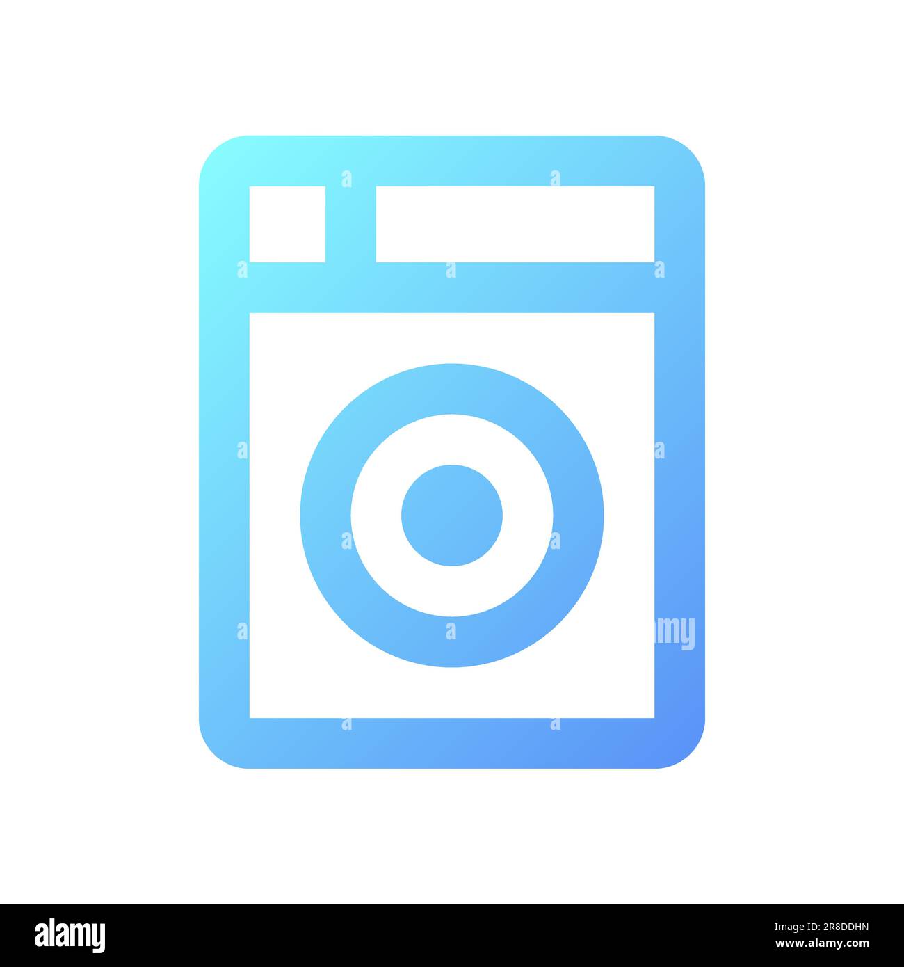 Washing machine pixel perfect gradient linear ui icon Stock Vector ...