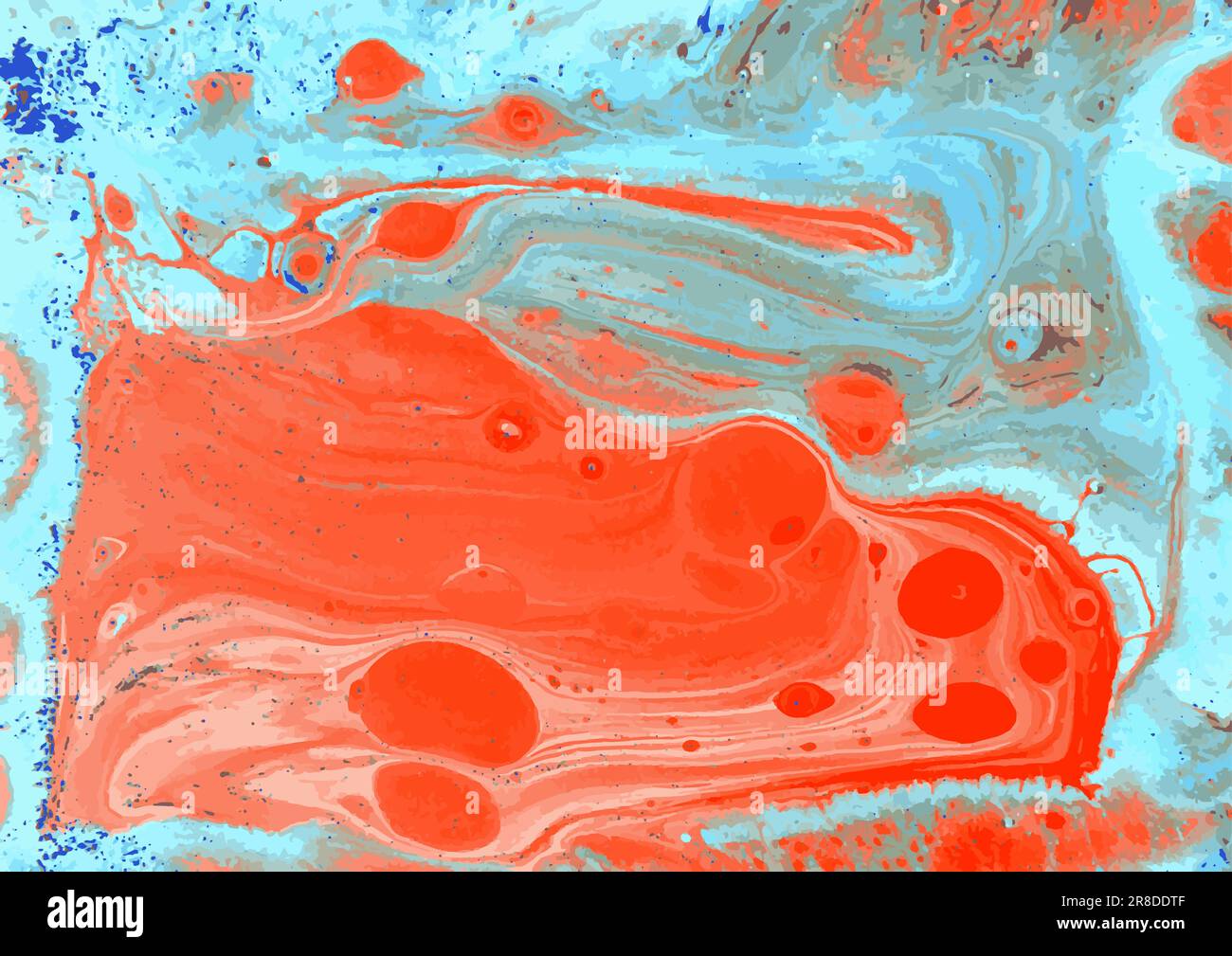 Ink golden marble red Stock Vector Images - Alamy