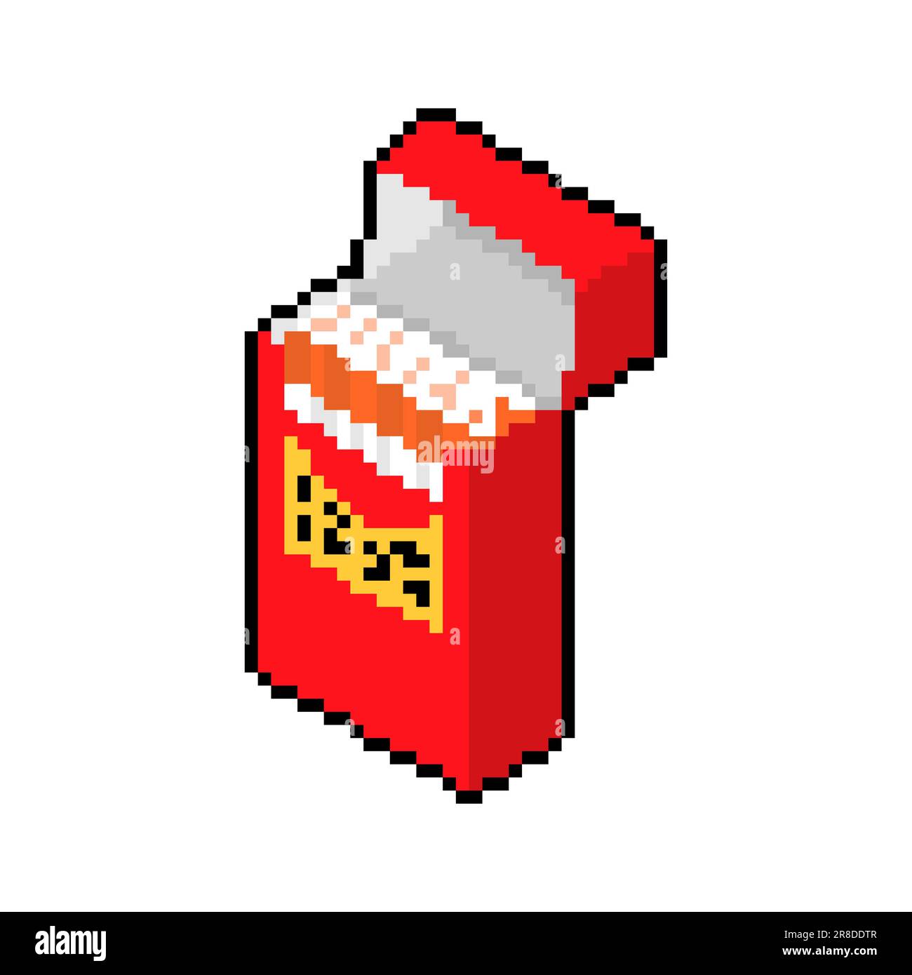 Pack of cigarettes pixel art. 8 bit pixelated Vector illustration Stock ...