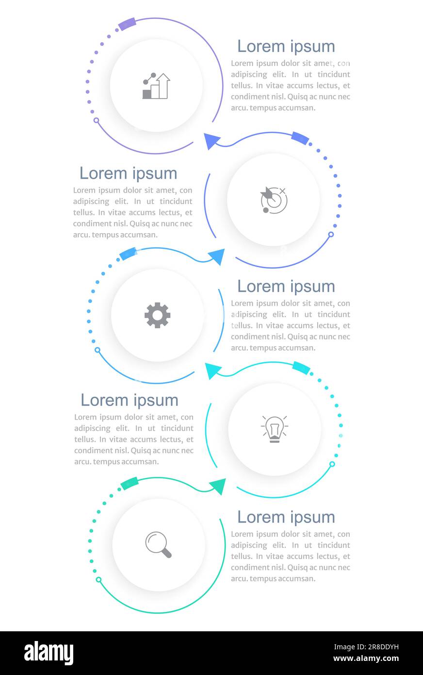 Better company indicators infographic chart design template Stock ...