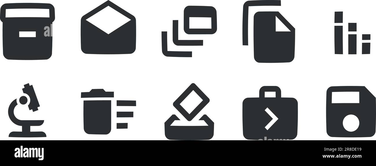 Set of 10 icons Device. Creative business solutions icon set. Outline ...