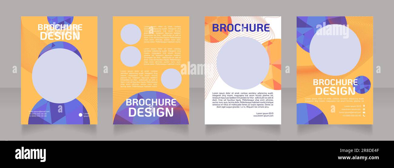Travel agency offer blank brochure design Stock Vector Image & Art - Alamy