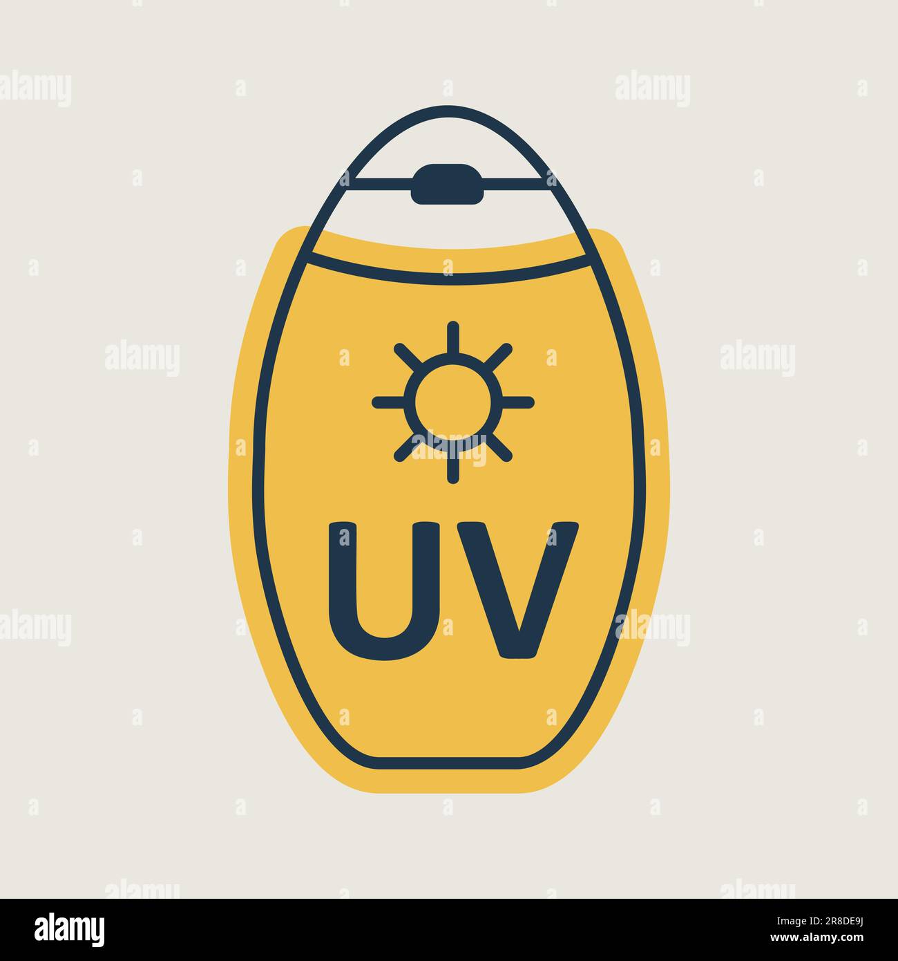 Sunscreen cream vector isolated icon. Summer sign. Graph symbol for ...