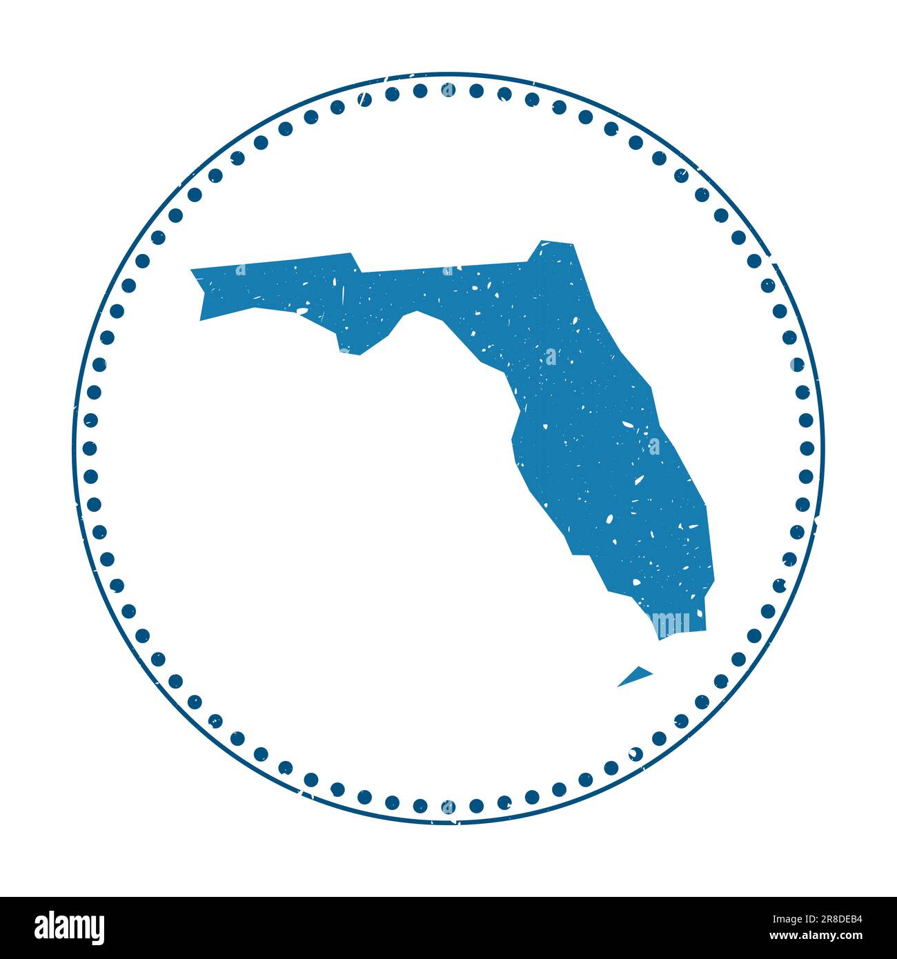 Florida sticker. Travel rubber stamp with map of US state, vector ...